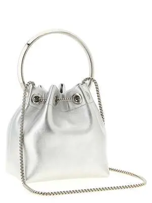 JIMMY CHOO Bon Bon' Bucket Bag - Silver