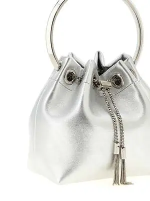 JIMMY CHOO Bon Bon' Bucket Bag - Silver