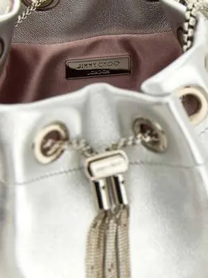 JIMMY CHOO Bon Bon' Bucket Bag - Silver