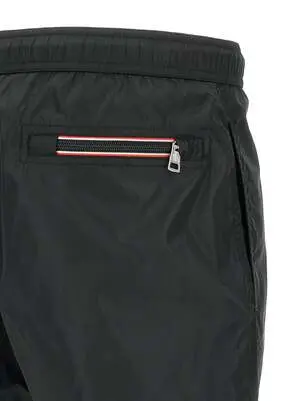 Moncler Logo Patch Swim Shorts - Black