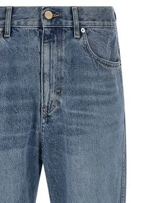 Gucci Délavé Effect Denim Jeans - Blue