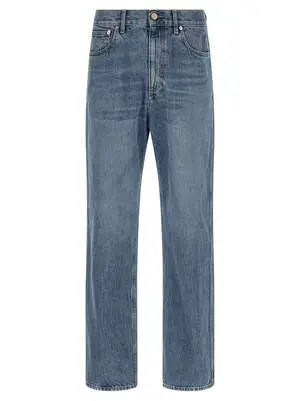 Gucci Délavé Effect Denim Jeans - Blue