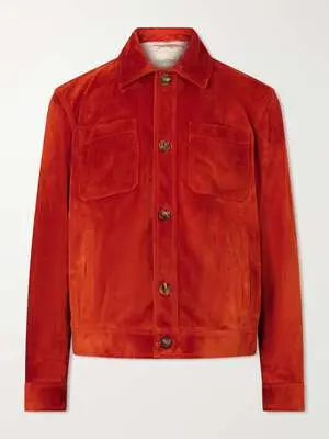 Valentino Garavani Suede Jacket - Red