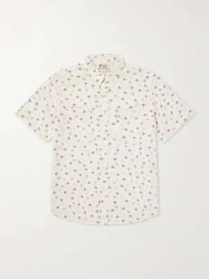 Ralph Lauren Printed Linen And Cotton-blend Shirt - Ecru