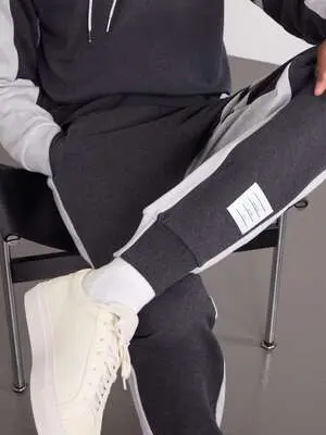 Thom Browne Tapered Striped Cotton-jersey Sweatpants