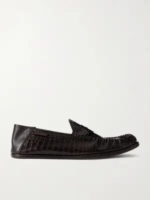 Tom Ford Croc Effect Loafers For Men