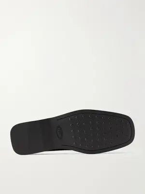 TOD'S Logo-debossed Gathered Leather Loafers