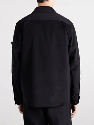 Stone Island Logo-appliquéd Cotton Corduroy Shirt