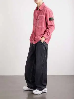 Stone Island Organic Cotton-corduroy Overshirt