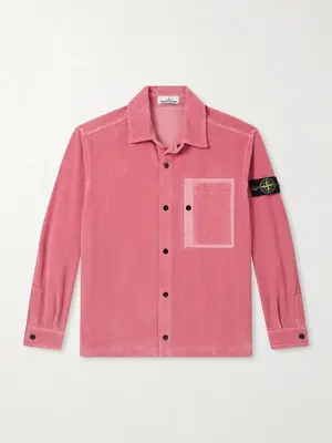 Stone Island Organic Cotton-corduroy 800 Overshirt - Pink