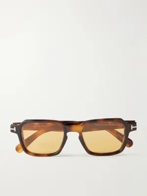 TOM FORD Ezra-02 Square-frame Acetate Sunglasses - Tortoiseshell
