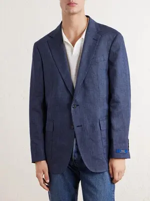 Polo Ralph Lauren Linen And Wool-blend Blazer