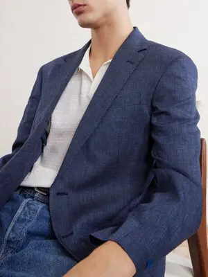 Polo Ralph Lauren Linen And Wool-blend Blazer