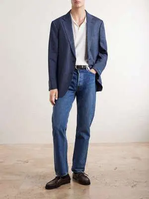 Polo Ralph Lauren Linen And Wool-blend Blazer