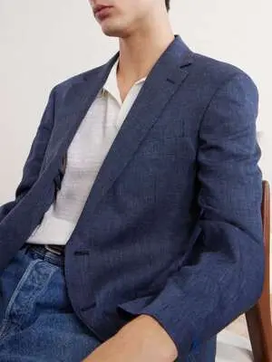 Polo Ralph Lauren Linen And Wool-blend Blazer