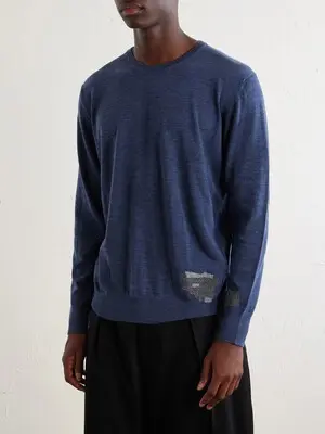 MAISON MARGIELA Wool-blend Mended Sweater