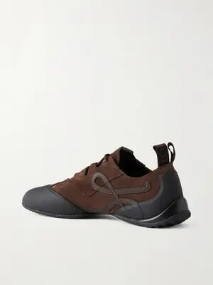 Loewe Grip Suede And Tpu Sneakers