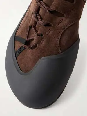Loewe Grip Logo-appliquéd Trimmed-suede Sneakers