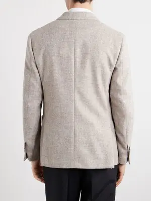 LARDINI Wool Canvas Blazer