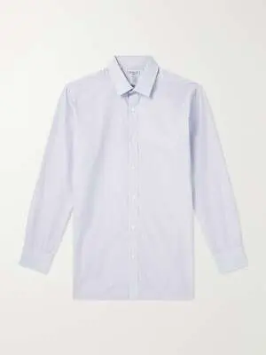 Charvet Striped Cotton-twill Shirt - Blue