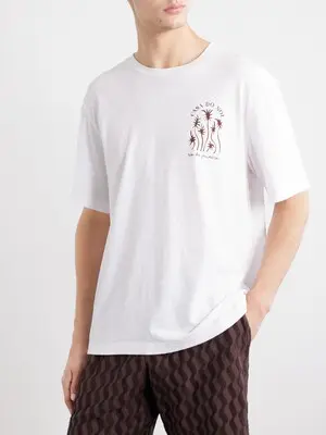 Frescobol Carioca Dinis Printed Cotton-jersey T-shirt