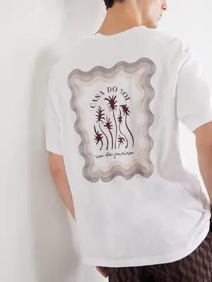 Frescobol Carioca Dinis Printed Cotton-jersey T-shirt