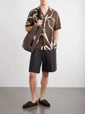 Frescobol Carioca Roberto Floral-print Linen Shirt