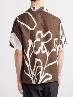 Frescobol Carioca Roberto Floral-print Linen Shirt