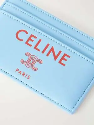 Celine Logo-print Leather Cardholder