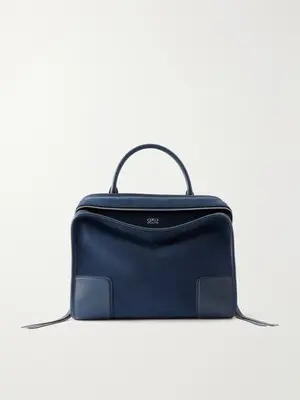 Loewe LOEWE Amazona 180 Suede Tote Bag Blue