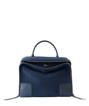 Loewe Amazona 180 Suede Tote Bag - Blue