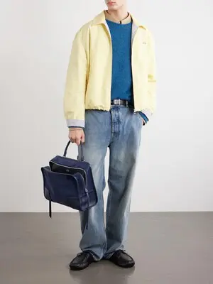 Loewe Amazona 180 Suede Tote Bag - Blue
