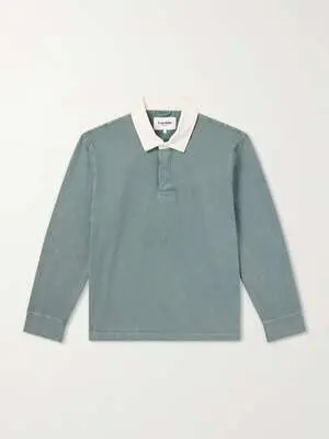 CORRIDOR Cotton-jersey Polo Shirt - Green