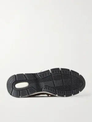 GOLDEN GOOSE Running Dad Suede-trimmed Mesh Sneakers
