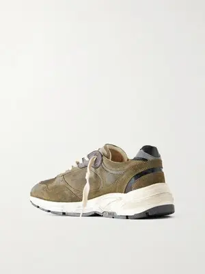 GOLDEN GOOSE Running Dad Suede-trimmed Mesh Sneakers