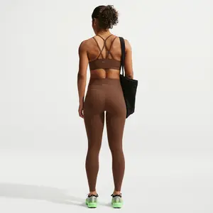 Nike Zenvy High-waisted Full-length Leggings - Brown