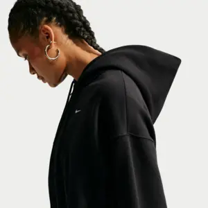 Nike Studio Fleece Full-zip Cropped Hoodie