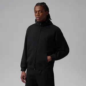 JORDAN Sport Hoop Fleece Dri-fit Full-zip Hoodie - Black