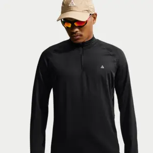 Nike Wildsee" Dri-fit 1/4-zip Long-sleeve Hiking Top - Black