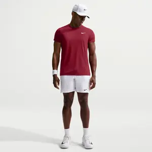 Nike Nikecourt Victory Dri-fit Tennis Top - Red
