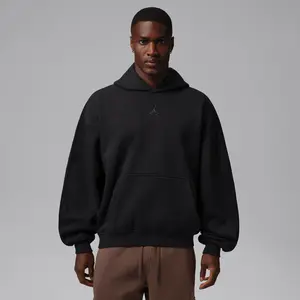 JORDAN Brooklyn Oversized Fleece Pullover Hoodie - Black