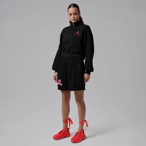 JORDAN Brooklyn Fleece Cropped 1/4-zip Top