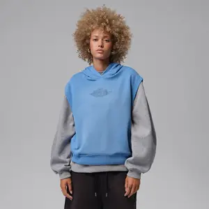 JORDAN Flight Fleece French Terry Short-sleeve Hoodie - Blue