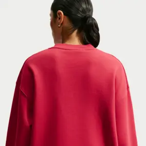 Nike Studio Fleece Medium Weight Oversized V-neck Top