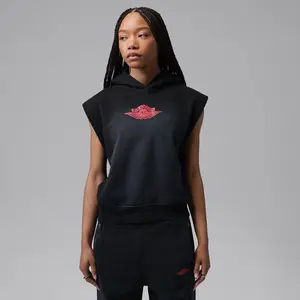 JORDAN Flight Fleece Sleeveless Hoodie - Black
