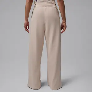JORDAN Flight Fleece French Terry Snap Pants - White