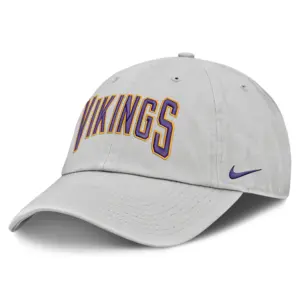 Nike Minnesota Vikings Primetime Club Arched Nfl Adjustable Hat - Grey