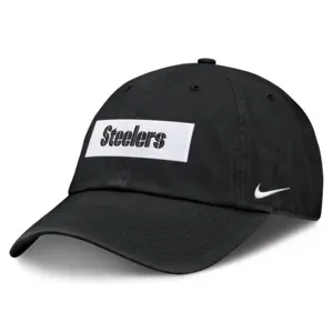 Nike Pittsburgh Steelers Primetime Club Wordmark Nfl Adjustable Hat - Black