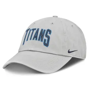 Nike Tennessee Titans Primetime Club Arched Nfl Adjustable Hat - Grey