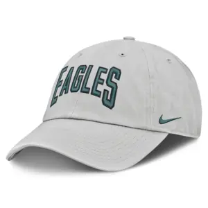 Nike Philadelphia Eagles Primetime Club Arched Nfl Adjustable Hat - Grey